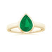 Pear Emerald Solitaire – The Jewelers Vault