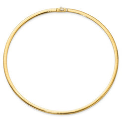 4mm Reversible Omega Collar – The Jewelers Vault