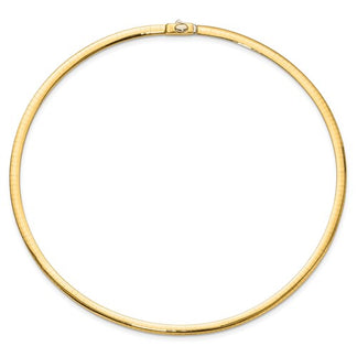 4mm Reversible Omega Collar – The Jewelers Vault