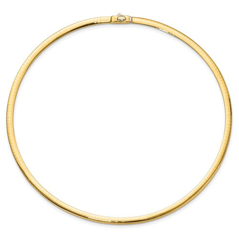 4mm Reversible Omega Collar – The Jewelers Vault
